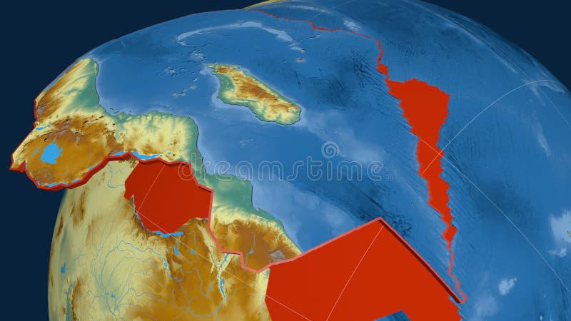 Somalia Tectonic Plate. Relief Stock Video - Video of outline, land ...