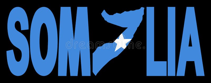 Somalia text with map stock vector. Illustration of somalia - 5471951