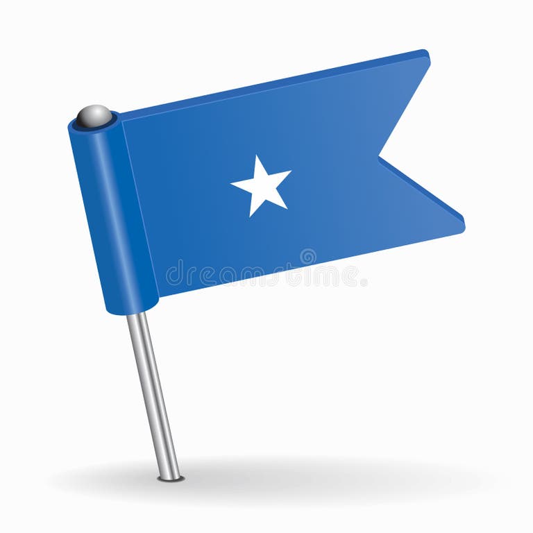 Somalian Flag Map Pointer Layout. Vector Illustration. Stock Vector ...