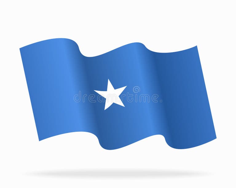 Somalian Flag Wavy Background Layout. Vector Illustration. Stock ...
