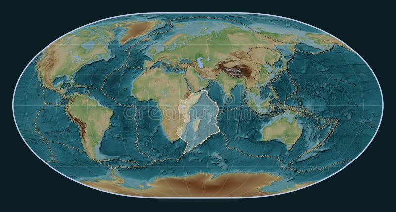 Somalian Tectonic Plate. Wiki. Loximuthal. Boundaries Stock ...