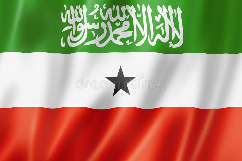 Somaliland flag stock illustration. Illustration of closeup - 151665640