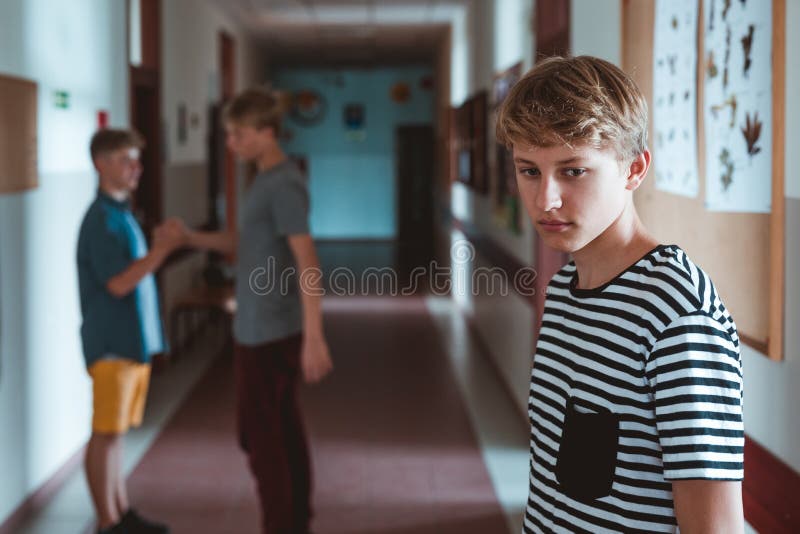 Two angry classmates stock image. Image of childhood - 196489371