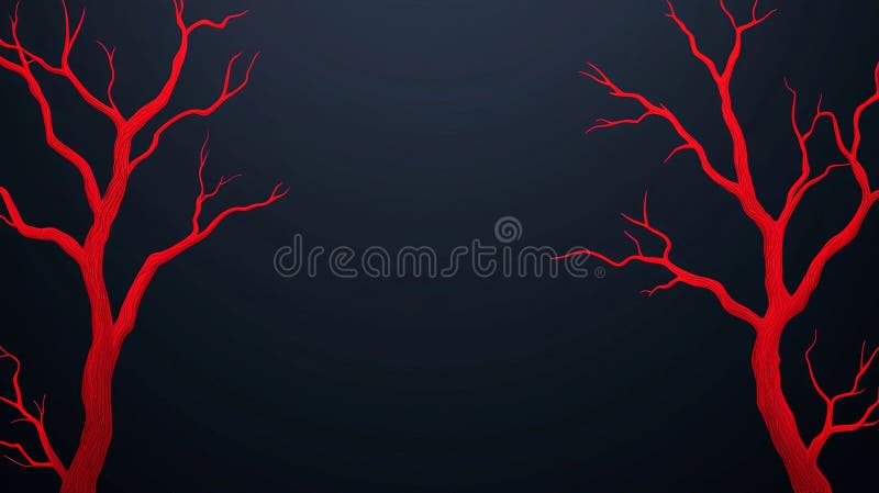 A Somber, Evocative Landscape Tinged with Red and Blue, Hinting at the ...