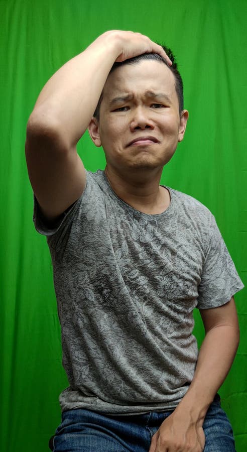 Somber Expression Portrait of Sadness Stock Photo - Image of ...