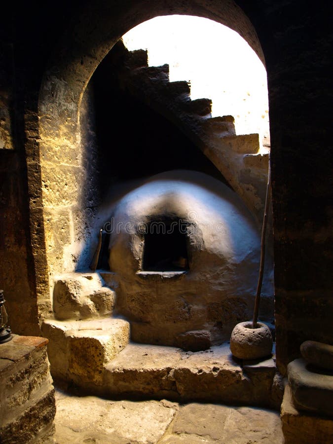 Somber Kitchen in Santa Catalina Monastery Editorial Stock Photo ...