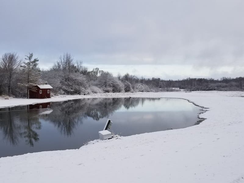 Somber Winter Morning stock image. Image of morning - 175740735