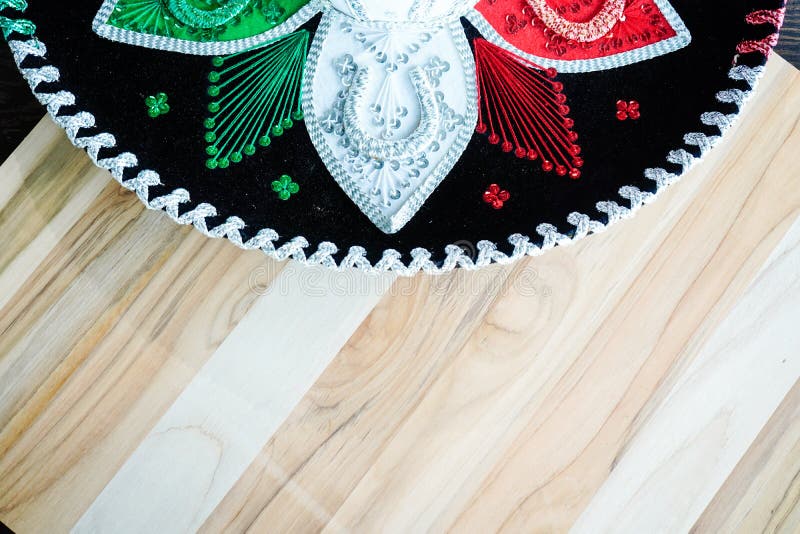 A Sombrero in Mexican Flag Colors Stock Image - Image of costume ...