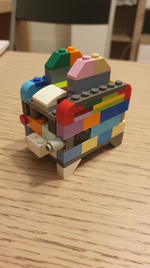 Lego Toy Structure Made by a Little Kid Stock Photo - Image of ...