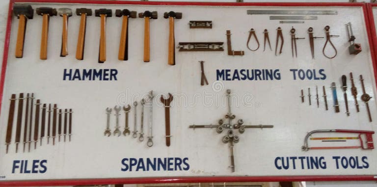 Some Basic Tools Used in Workshops. Stock Photo - Image of spanners ...