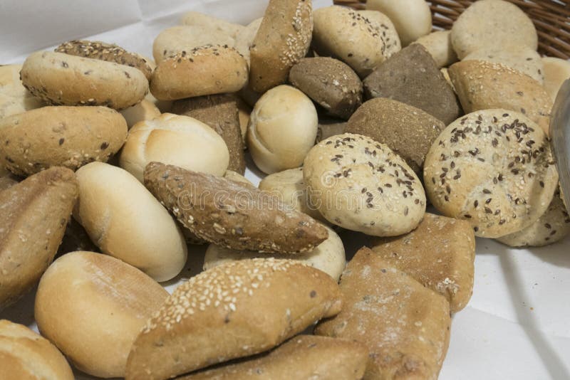 Some bread on the table stock photo. Image of isolated - 83309474