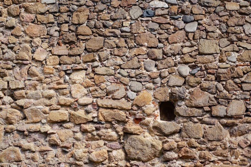 Bricks Missing from a Brick Wall Stock Image - Image of rough ...