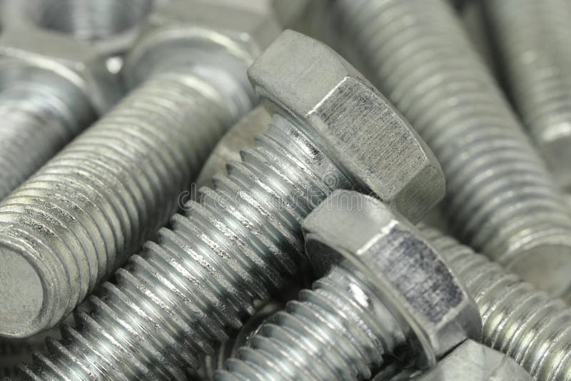 Some Brilliant Bolts Close-up Stock Photo - Image of bolts, protection ...