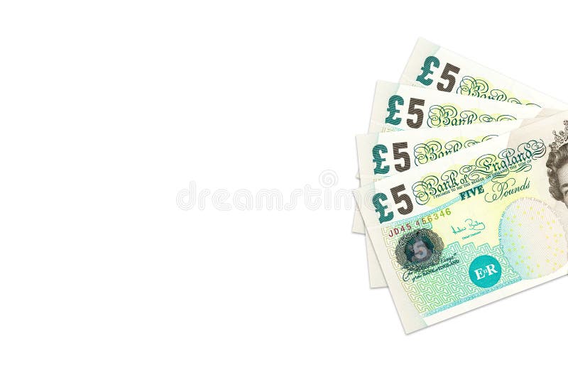 Some Uk Pound Sterling Banknotes with Copyspace Editorial Image - Image ...