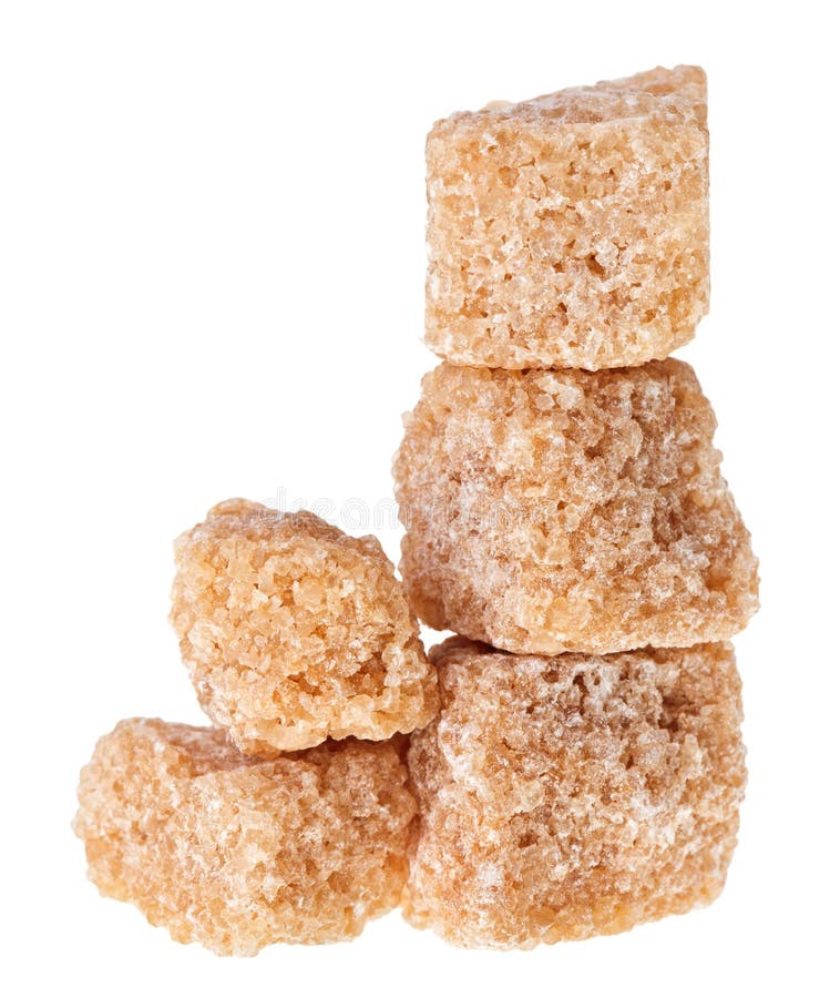 Some Brown Lump Cane Sugar Cubes Stock Image - Image of delicious ...