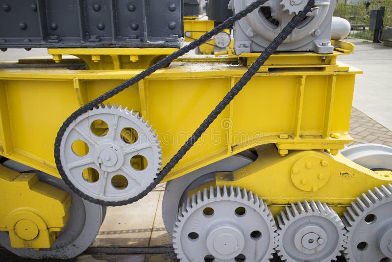 Chains,cogs,gears and such stock image. Image of machine - 30284107