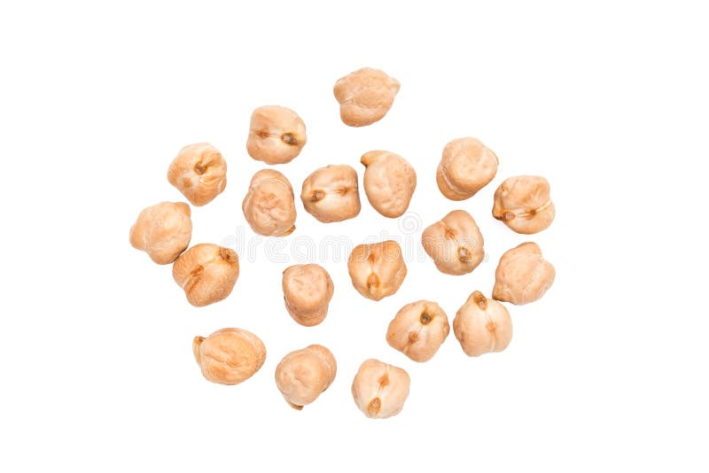 Some Chickpeas on White Background Stock Photo - Image of background ...