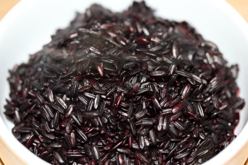 Cooked black rice stock photo. Image of recipe, bowl - 104695588