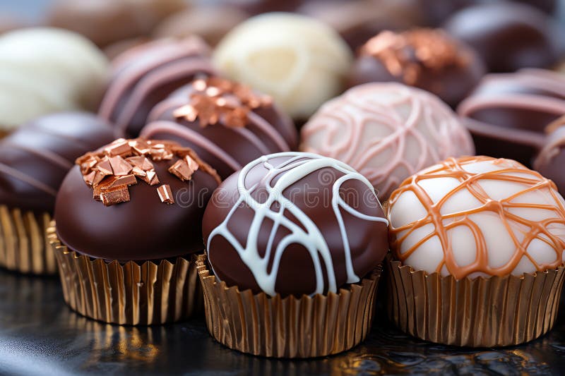 Some Chocolates, AI Generated Stock Illustration - Illustration of ...