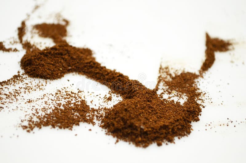 Coffe powder stock image. Image of grains, group, caffeine - 38896465