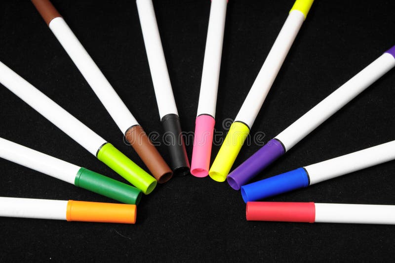 Colored Ink Markers stock photo. Image of color, colour - 321965226