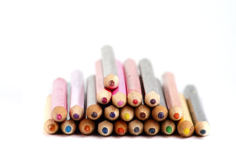 Some colored pencils stock photo. Image of pencil, descriptive - 15912294
