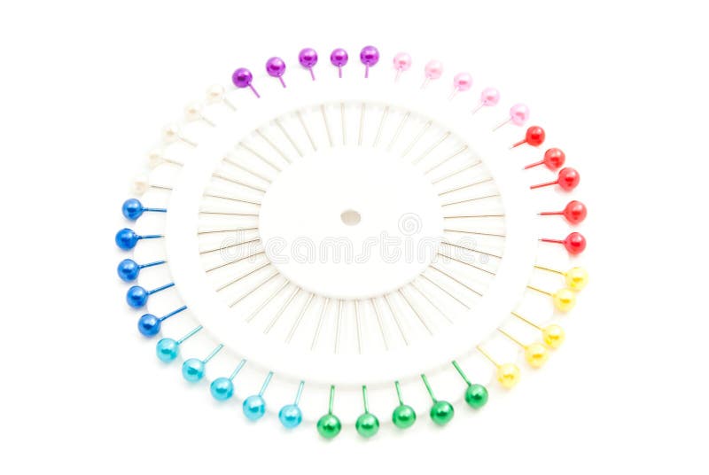 Some colored pins stock photo. Image of object, item - 66657264