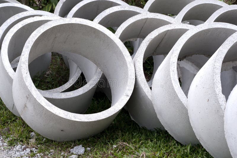 Some concrete tubes stock image. Image of pipe, construction - 29476565