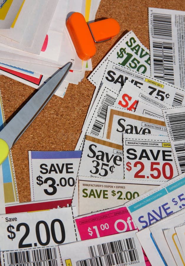 Stack of coupons stock image. Image of discount, shop - 37398153