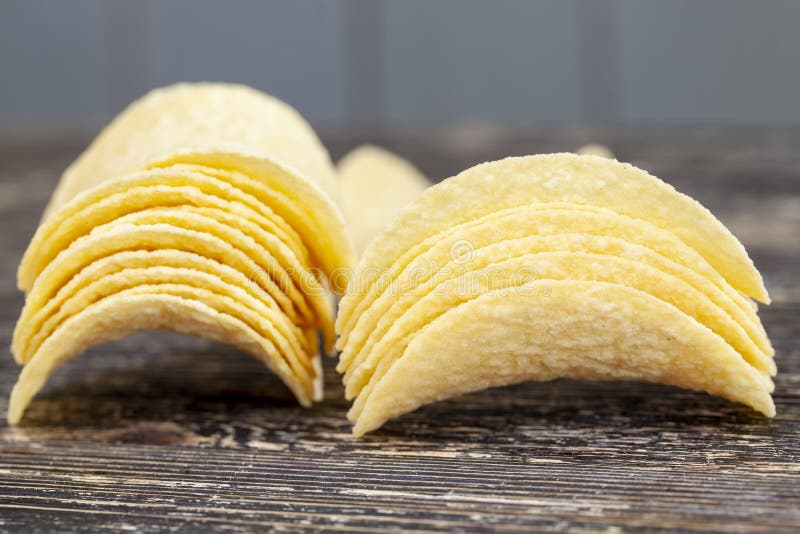 Some Crispy Natural Potato Chips without Packaging Stock Photo - Image ...