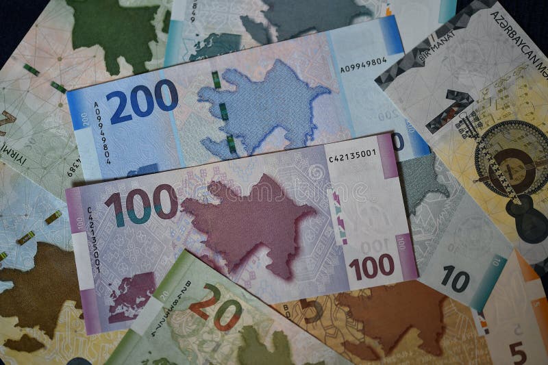 Some Current Banknotes of Azerbaijan Stock Photo - Image of azerbaiyan ...