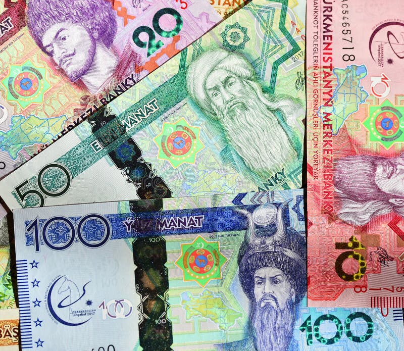 Some Current Banknotes of Turkmenistan Stock Image - Image of ...
