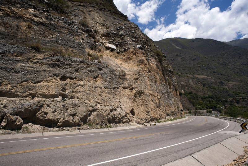 Some Curves Perspectives at the Highway Pisac To Cusco-PERU Stock Image ...