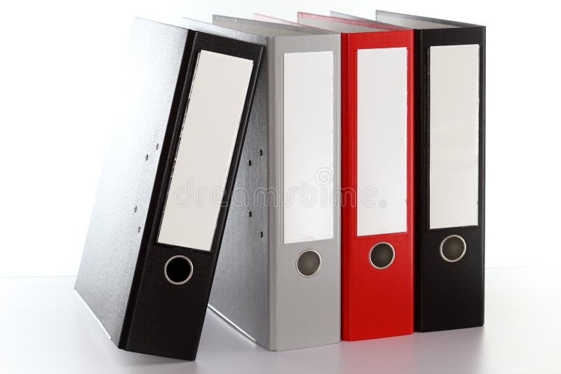 Some Different File Folders Stock Illustration - Illustration of paper ...