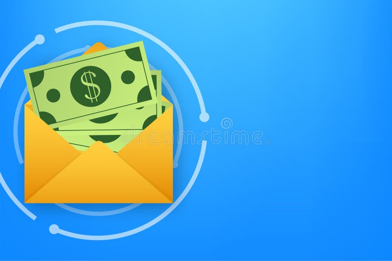 Air Mail Envelope with Postal Stamp Isolated on White Background ...