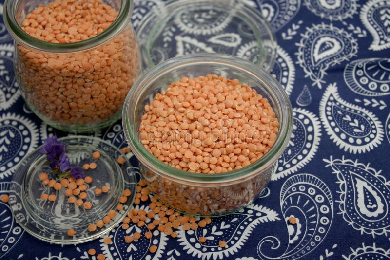 Dried red lentils stock image. Image of vegetables, cooking - 108176895
