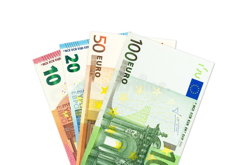 Some Euro Bank Notes, Copy Space Stock Photo - Image of eurosystem ...