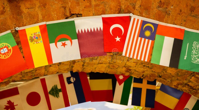 Some Examples of Collection of International Flags Stock Photo - Image ...