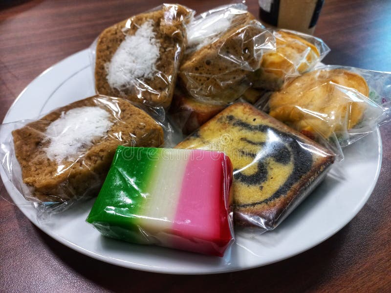 Some Examples of Delicious Cake from Indonesia Stock Image - Image of ...