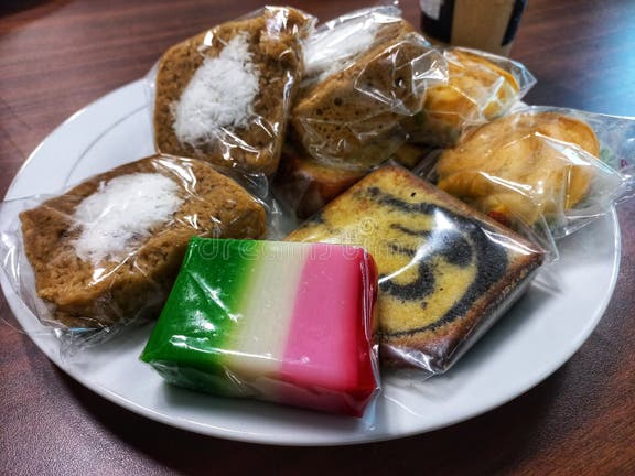 Some Examples of Delicious Cake from Indonesia Stock Image - Image of ...