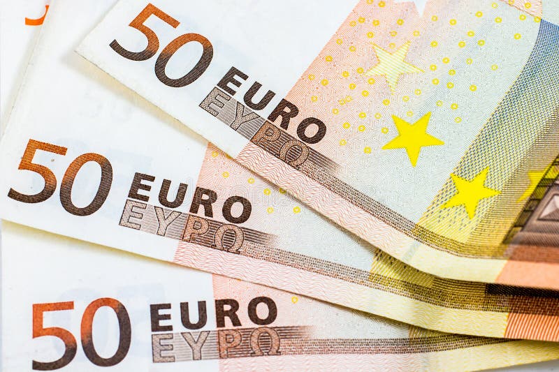Some fifty euro banknotes stock photo. Image of capital - 49264416
