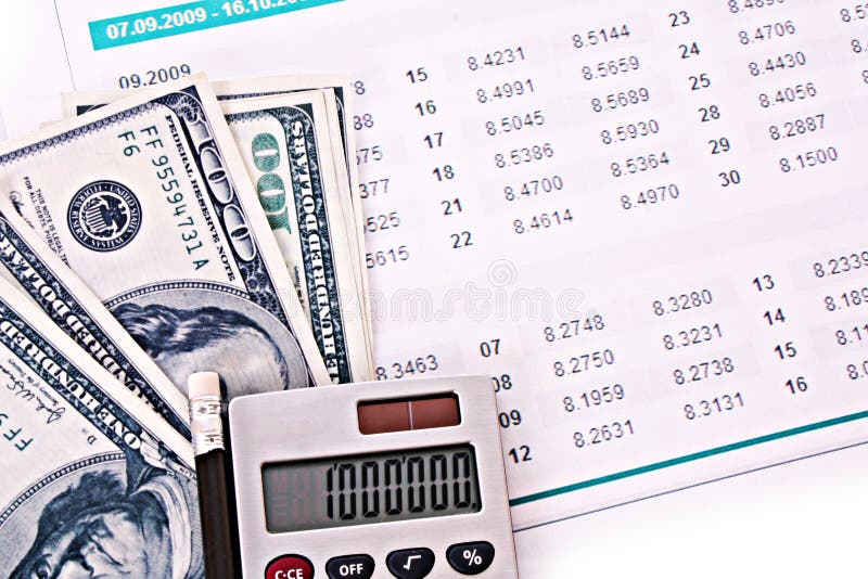 Some financial things stock photo. Image of banknote - 13684258