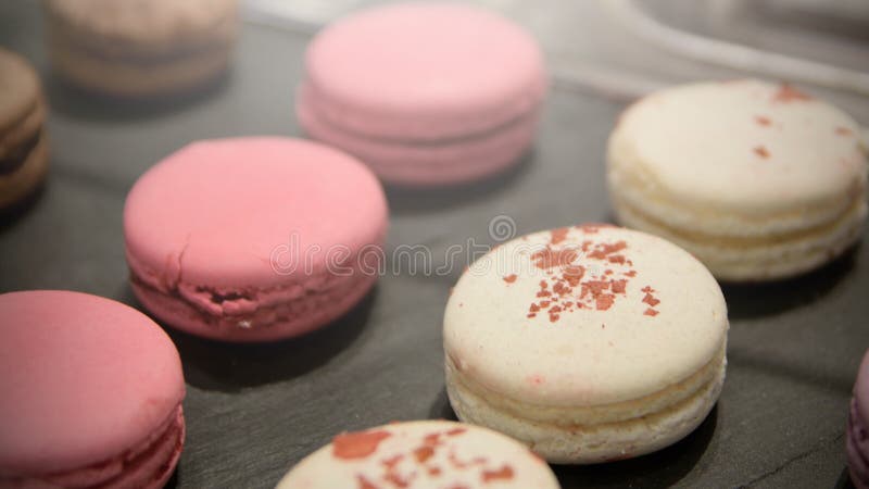 Some French Macarons Presented on a Tray during a Cocktail. Stock Photo ...