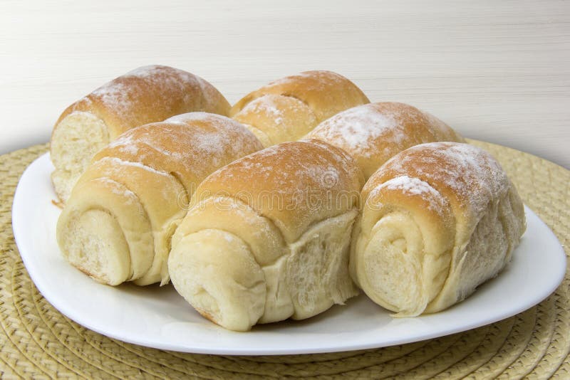 Some Fresh Bread on the Table. Stock Image - Image of bake, home: 77044511