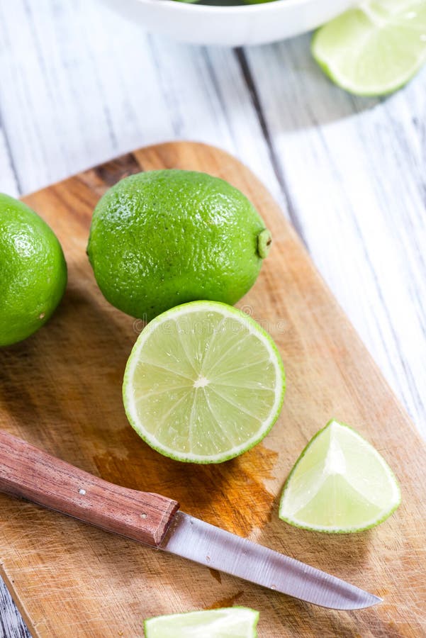 Some fresh Limes stock image. Image of fresh, slice, food - 69157035