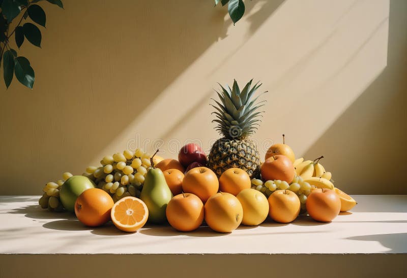 Some Fruits Floating with a Simple Composition and Minimal Aesthetic ...