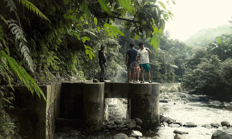 Some Guys Explore the River Editorial Photography - Image of ...