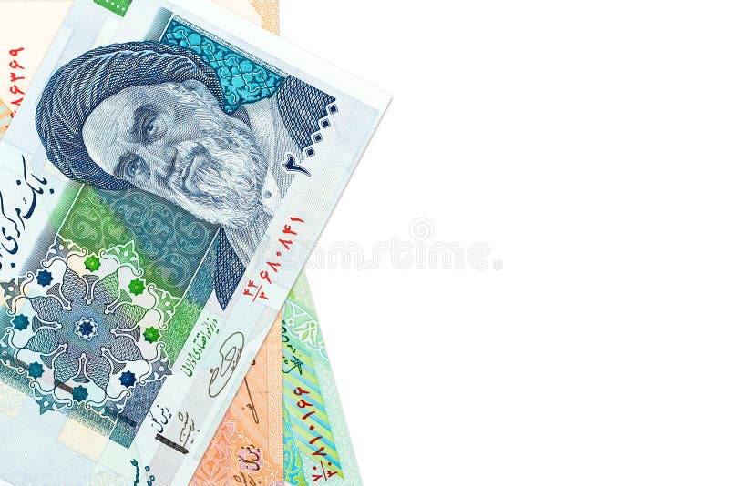 Some Iranian Rial Bank Notes Stock Photo - Image of closeup, paper ...