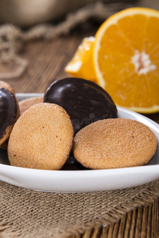 Some Jaffa Cakes stock image. Image of temptation, dessert - 60654035