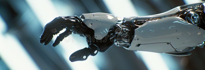 Some Kind of Robot Reaching Out for Hand Stock Image - Image of ...